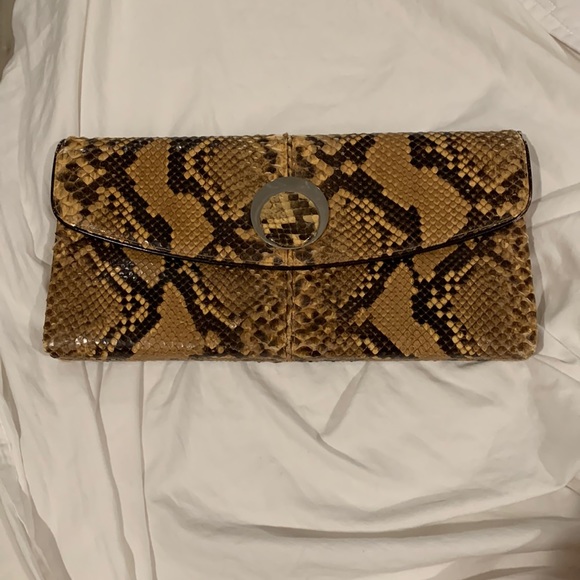 Sacha London | Bags | Sacha Python Snakeskin Vintage Clutch Bag | Poshmark